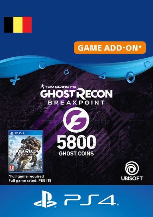 Ghost Recon Breakpoint - 5800 Ghost Coins (Belgium) | PS4 | CDKeys