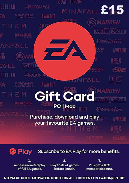 EA 15 GBP | Gift Card | Loaded
